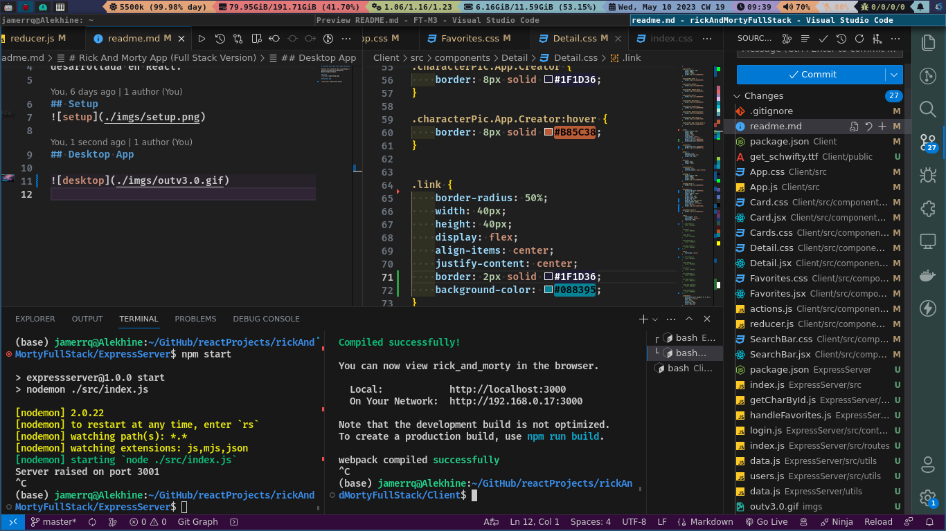 Rick And Morty App (Full Stack Version) | rickAndMortyFullStack